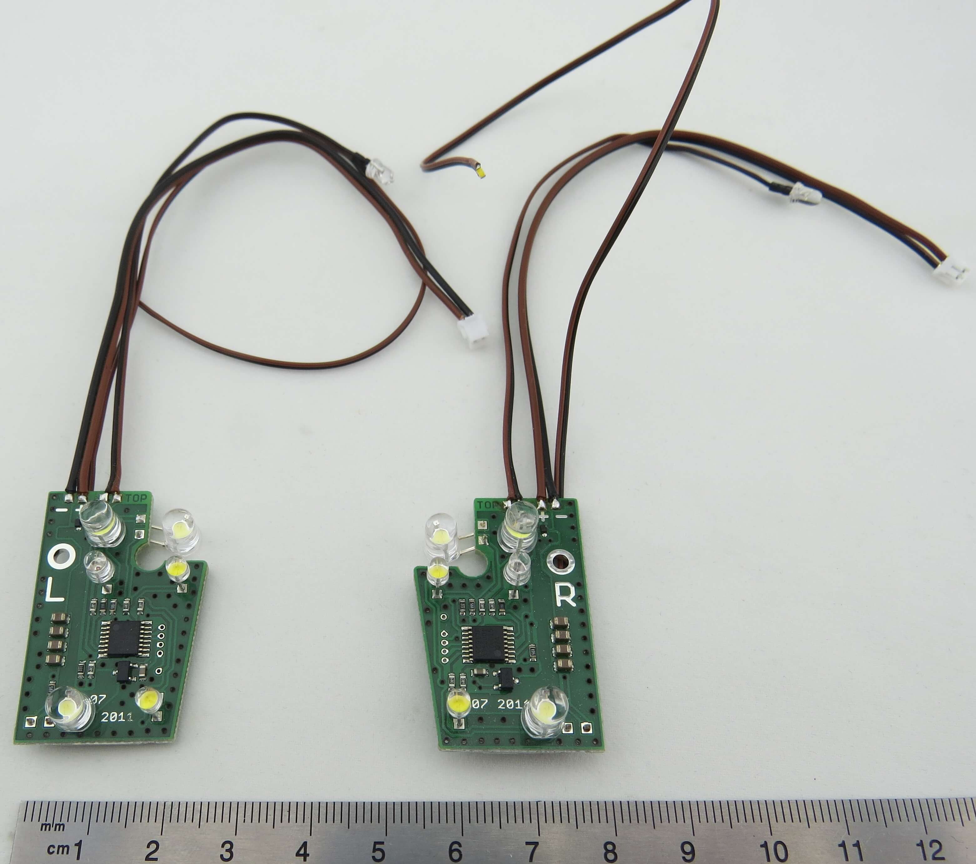 Headlight boards (pair) for MAN from Tamiya. Kin | 11056