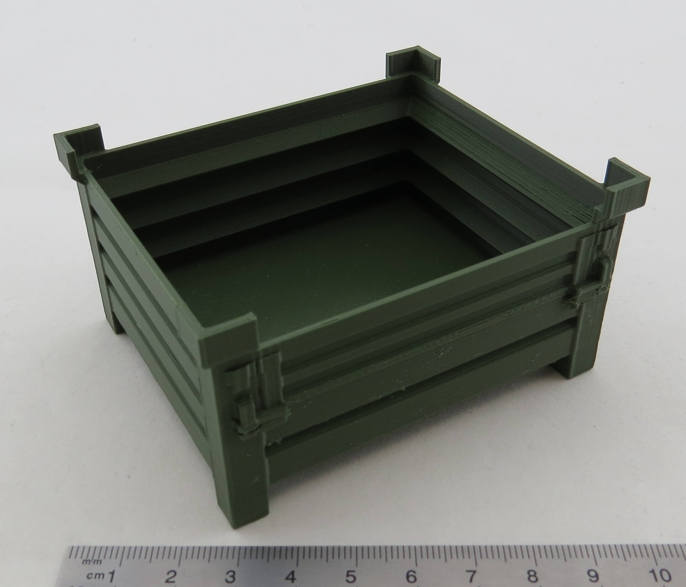 Stacking box (3D printing) closed form, with 4 feet | 12104