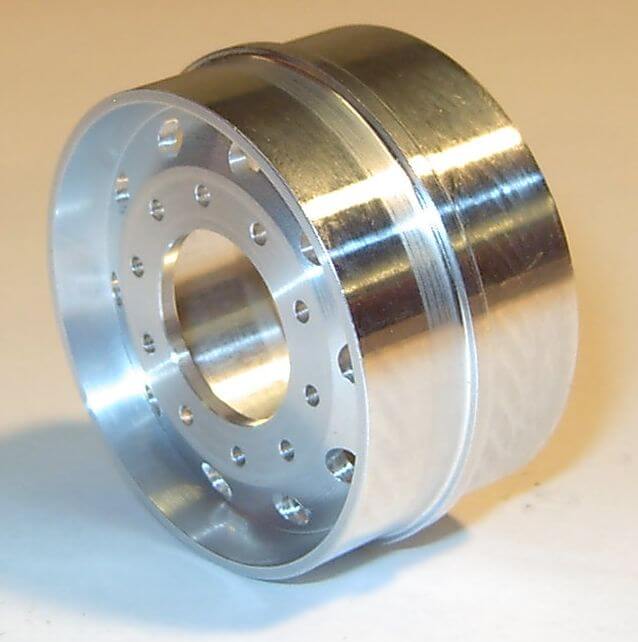 Aluminium front axle rim for wide tires with round hole (250030) | 2462