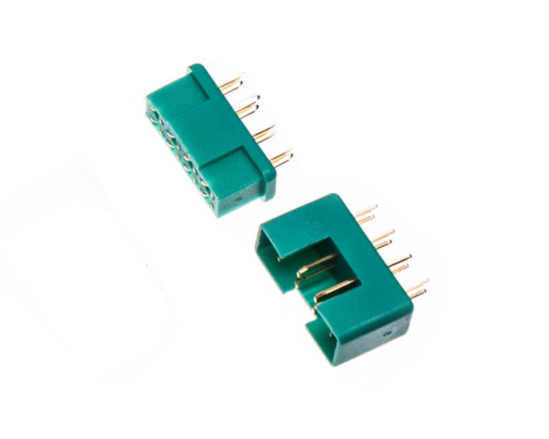 Hochstrom-Verbinder, grün, 8-polig. 1 Paar (1x Stecker, 1x | 12527