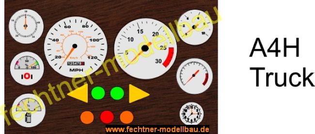 Decal/sticker dashboard A4D for trucks (general) | 4470