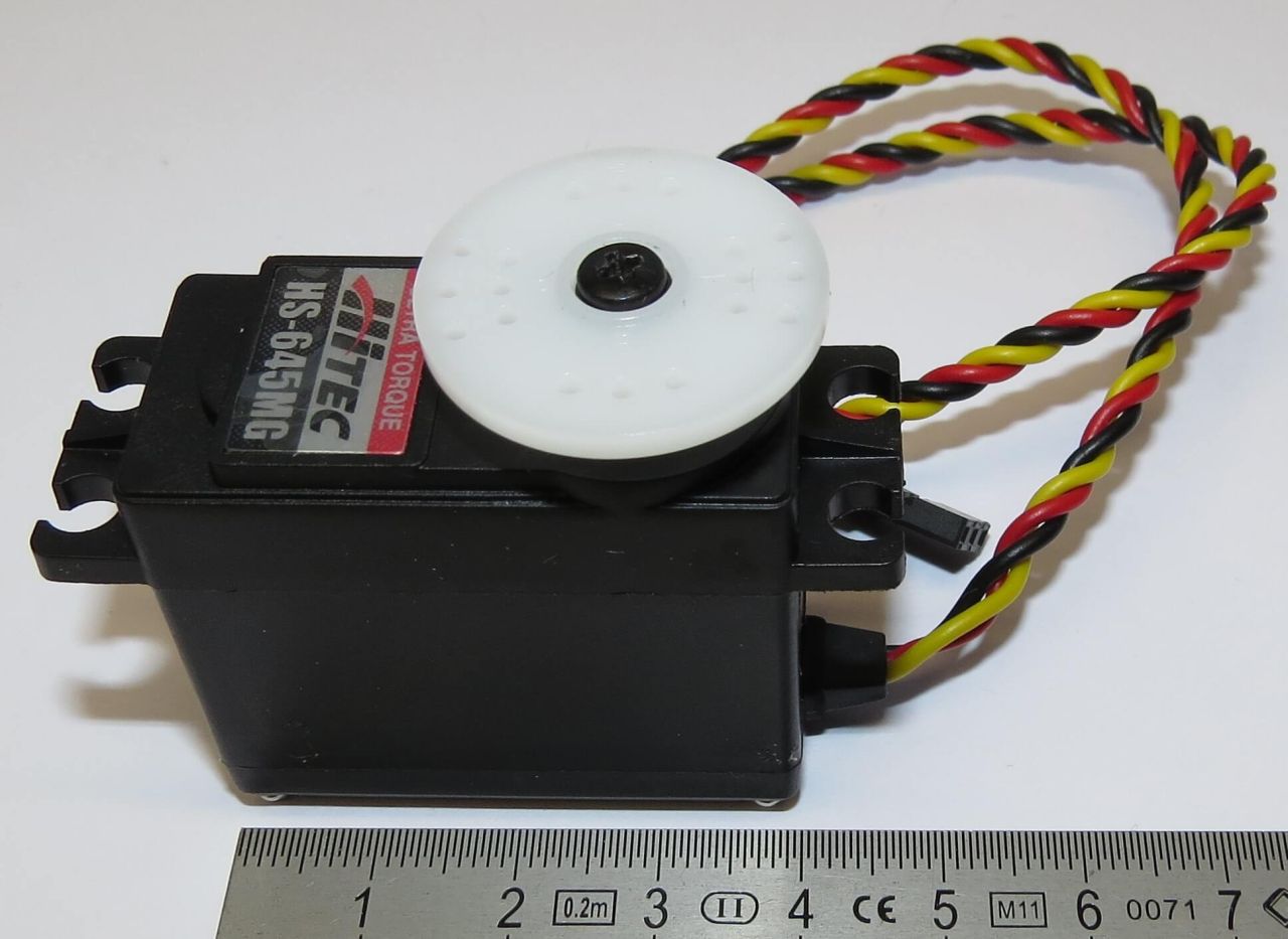 HS-645MG servo (Hitec). Krachtige standaard servo. Afmetingen | 7968