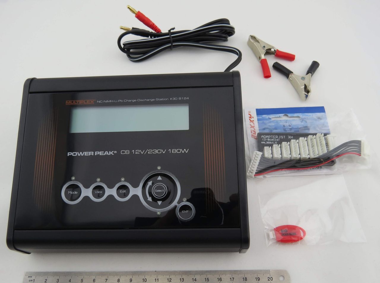 Chargeur POWER-PEAK C8 (multiplex). Borne de recharge pour ordinateur | 11456