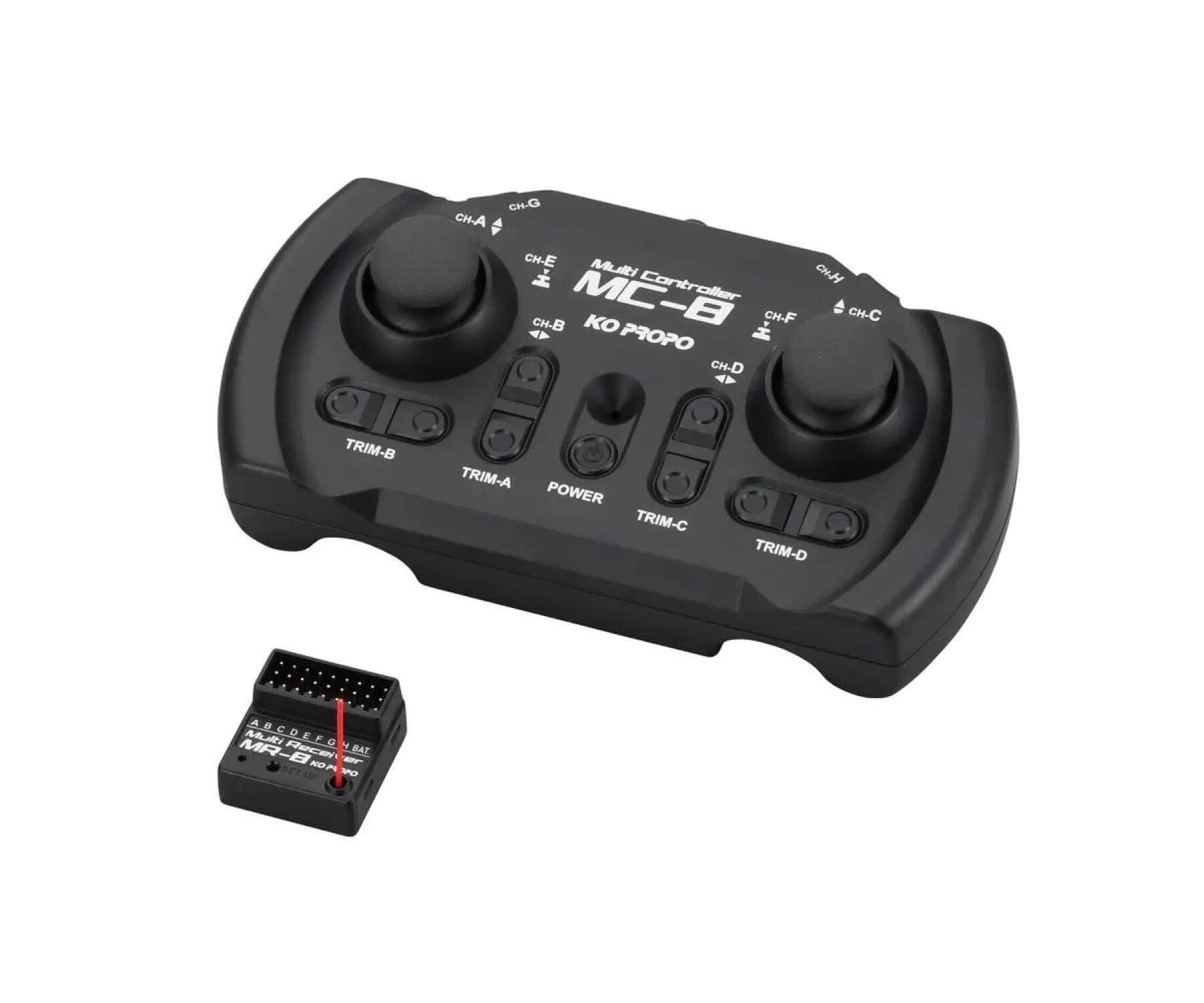KO-PROPO MC-8 remote control set. 8-channel remote control including ...