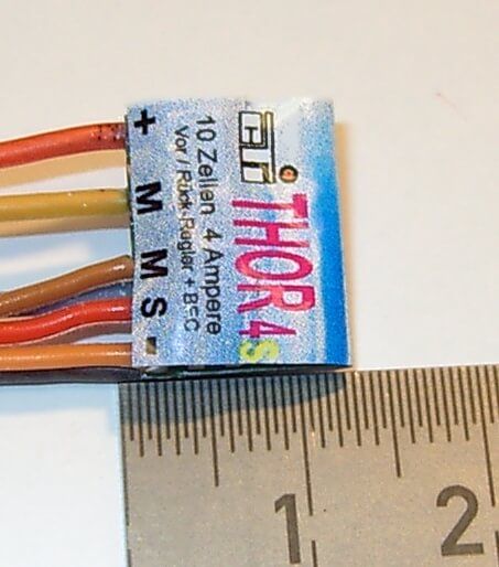 1x speed controller THOR 4s, up to 15V max. 4A 100% forward, | 3087