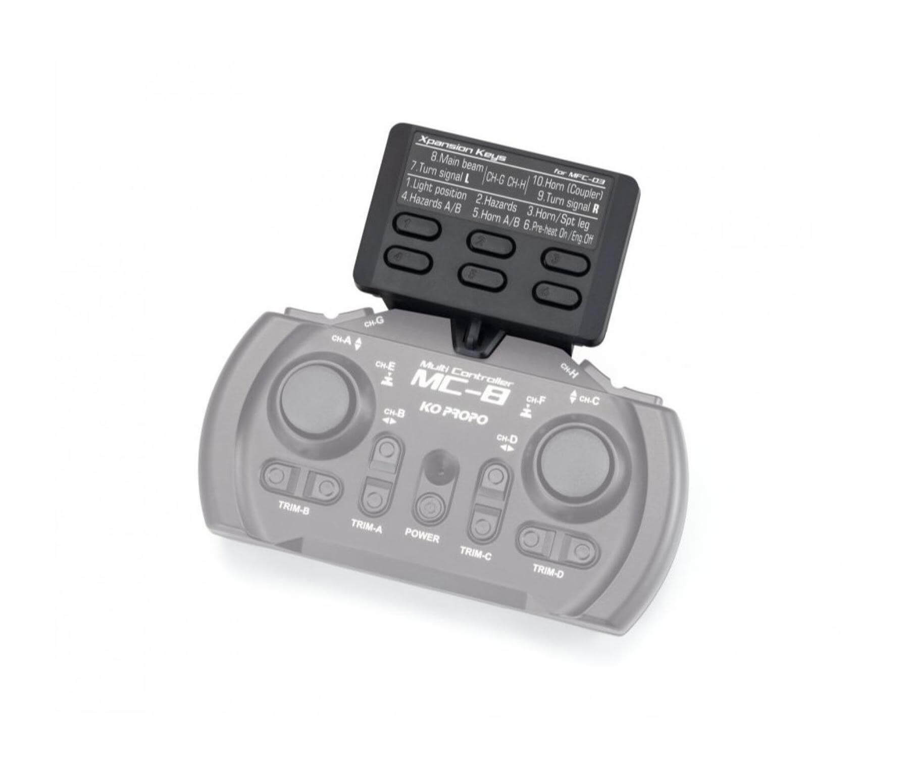 KO-PROPO MC-8 remote control set. 8-channel remote control including ...